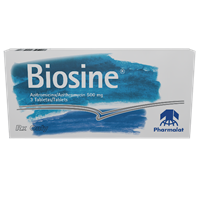 Farmacias Batres: BIOSINE 500MG 3 TABLETAS-PT00253: MEDICAMENTOS DE MARCA