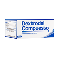 Farmacias Batres: DEXTRODEL COMPUESTO * 100 TABLETAS DISPENSADOR ...