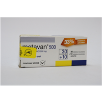 Farmacias Batres: METAVAN 500 MG * 30 TABLETAS REC. + 10 GRATIS-50102 ...