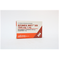 Farmacias Batres: EFINEX MET XR 1000MG/1MG * 30 TABLETAS: MEDICAMENTOS ...