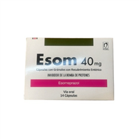 Farmacias Batres: ESOM 40 MG * 14 CAPSULAS-810005: MEDICAMENTOS DE MARCA