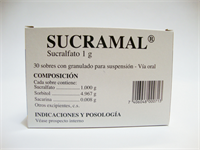 Farmacias Batres: SUCRAMAL 1 GRAMO * 30 SOBRES -11401: MEDICAMENTOS DE ...