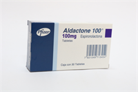 Farmacias Batres: ALDACTONE 100 MG * 30 TABLETAS: MEDICAMENTOS DE MARCA