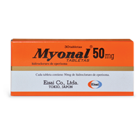 Farmacias Batres: MYONAL 50 MG * 30 TABLETAS: MEDICAMENTOS DE MARCA